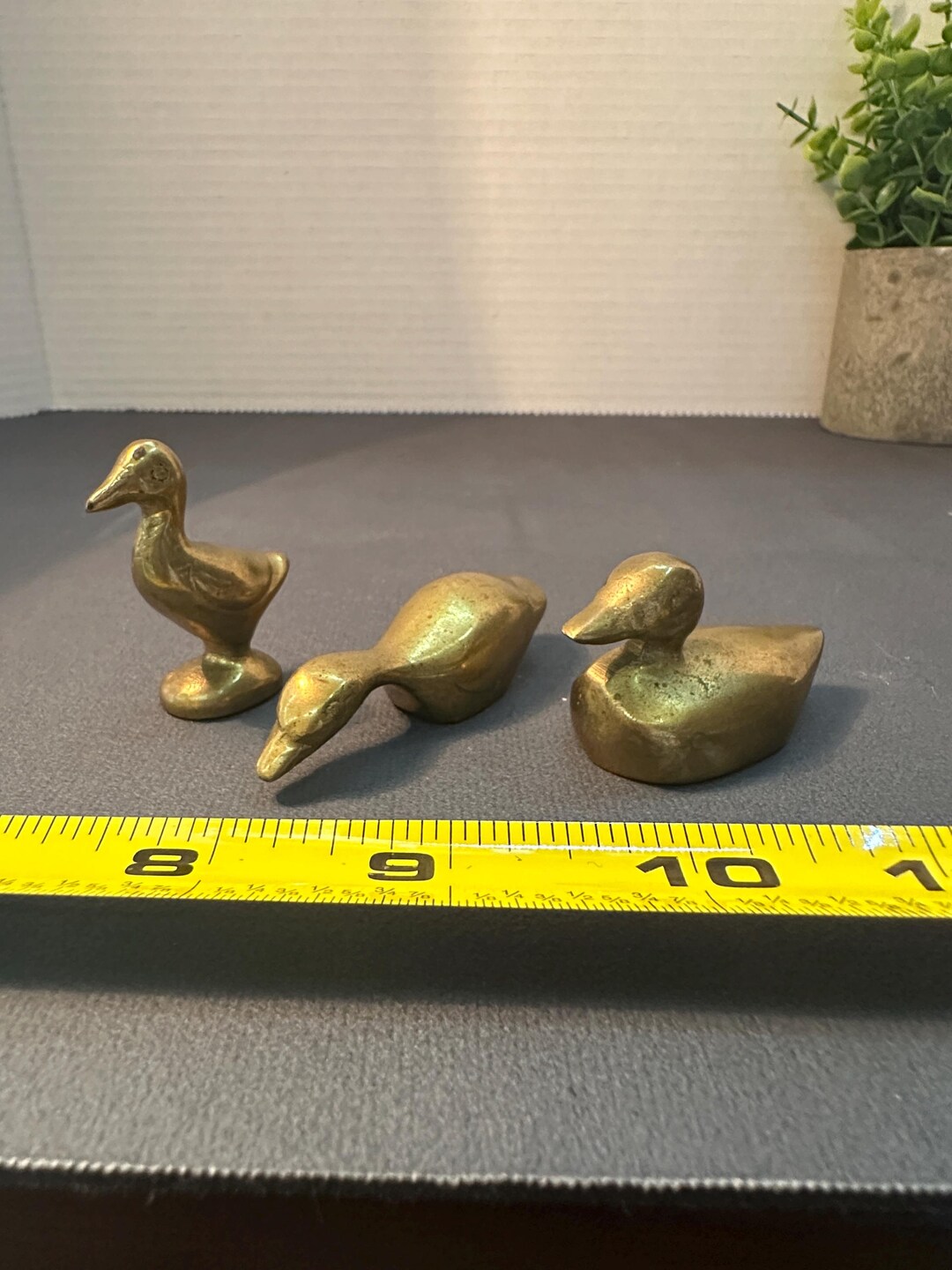 Vintage Solid Brass Ducks Set of 3 Mallard Figurines - Etsy