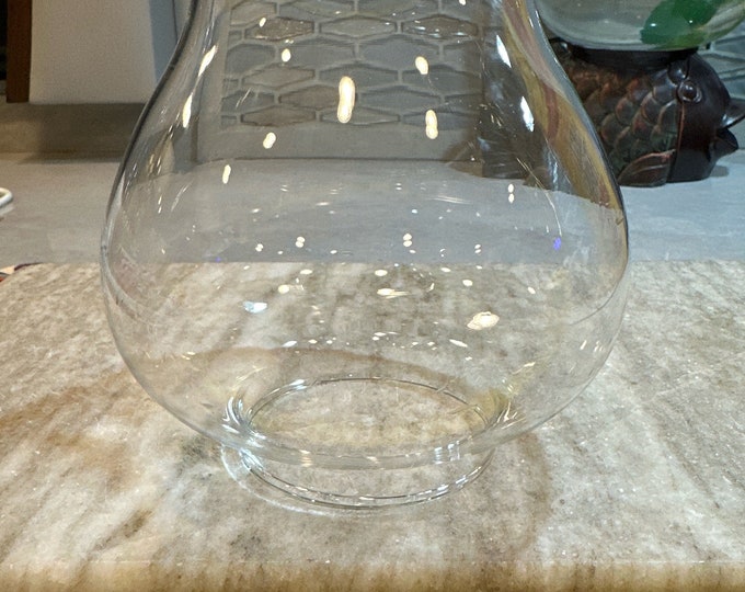 Vintage Clear Pot Belly Lamp Lantern Globe Hurricane Shade - Etsy