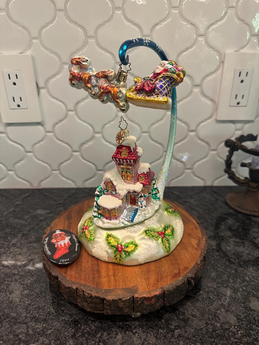 Vintage Very Rare Christopher Radko Table Top Midnight Magic Christmas ...
