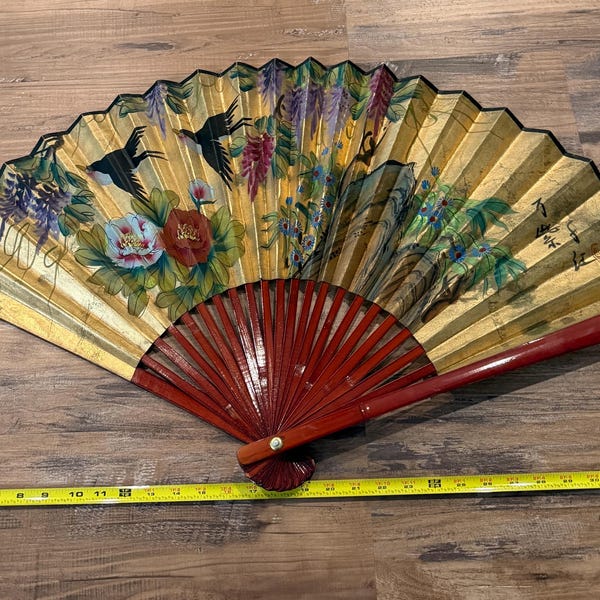Hand Painted Fan - Etsy