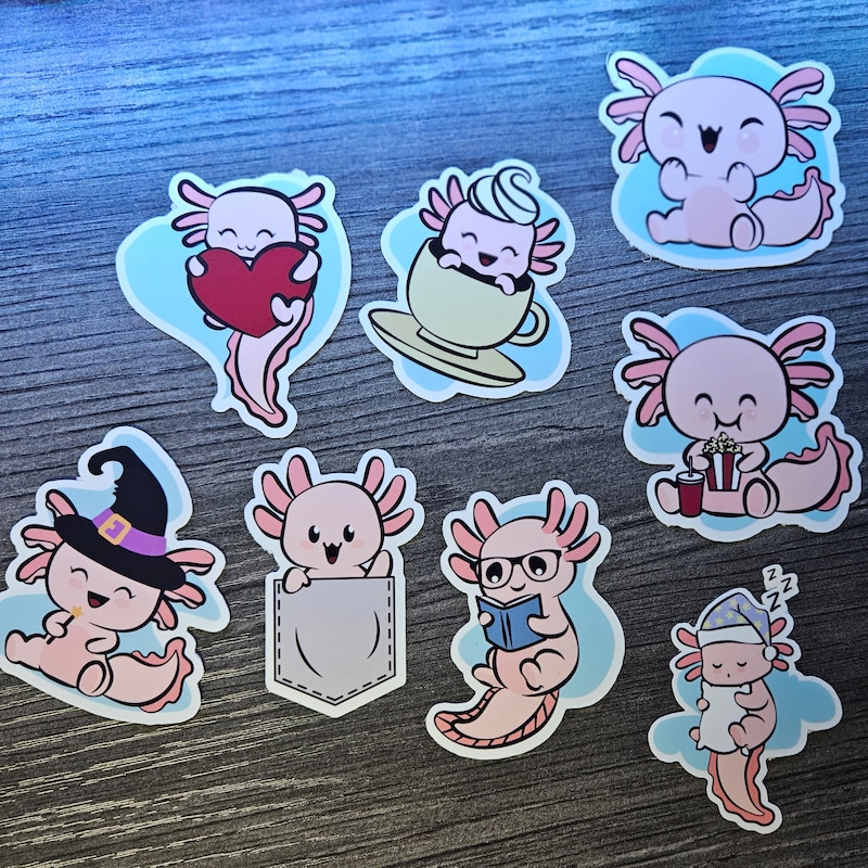 Axolotl Sticker - Etsy