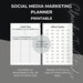 Social Media Planner Printable for Social Media Marketing PDF Social ...
