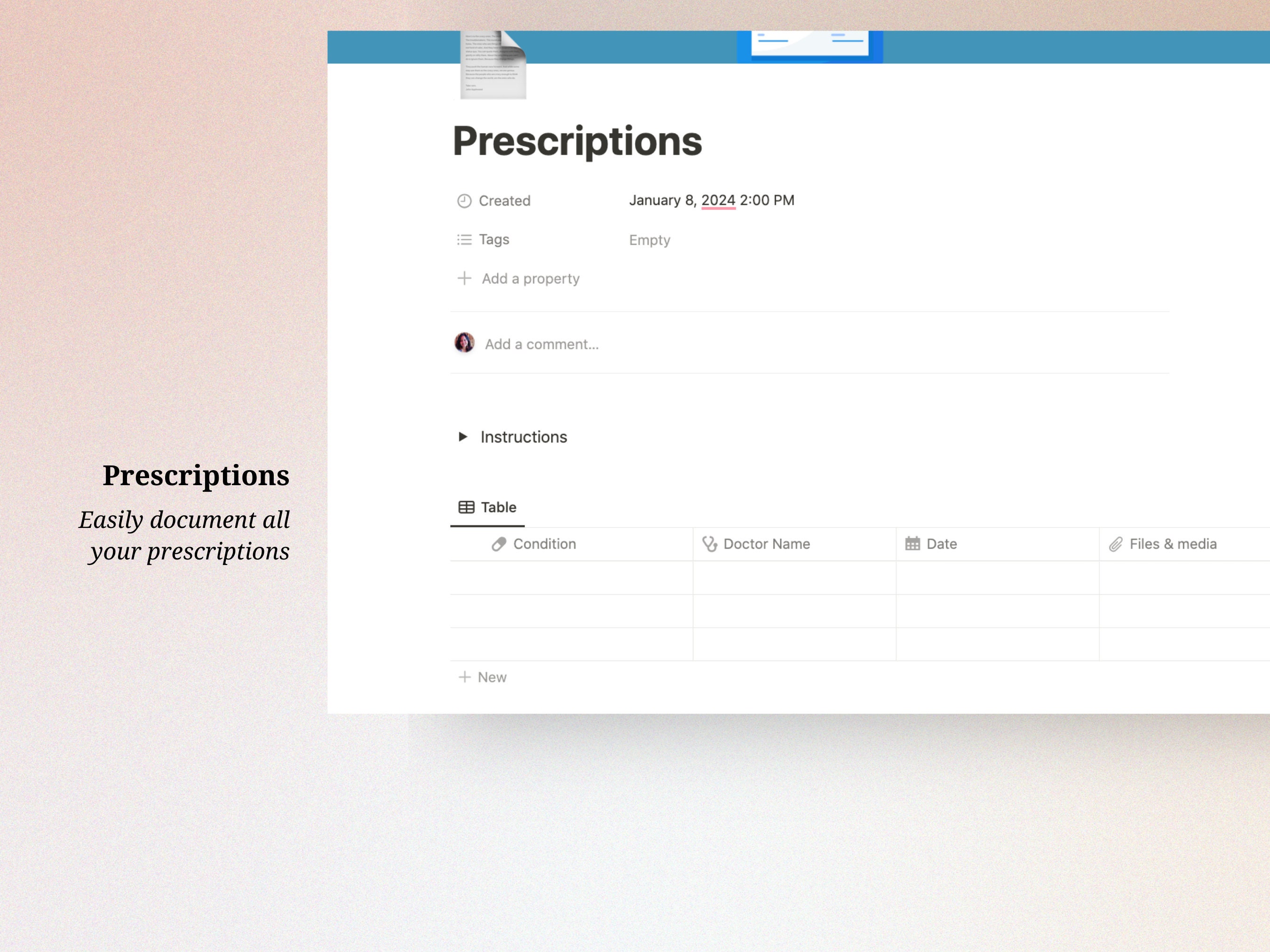 Daily Medication Tracker Notion Template Pharmacy Notion Medication ...