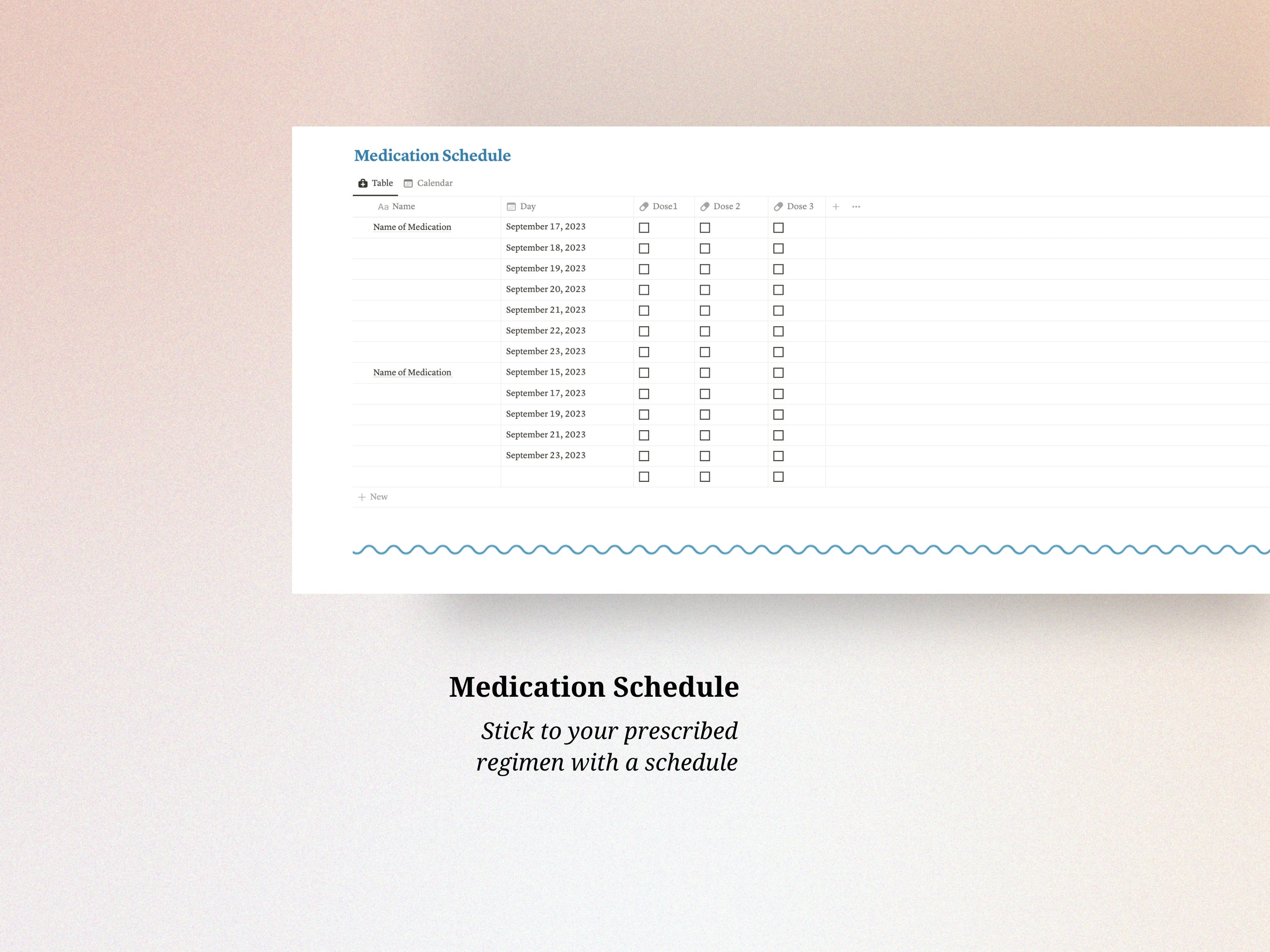 Daily Medication Tracker Notion Template Pharmacy Notion Medication ...