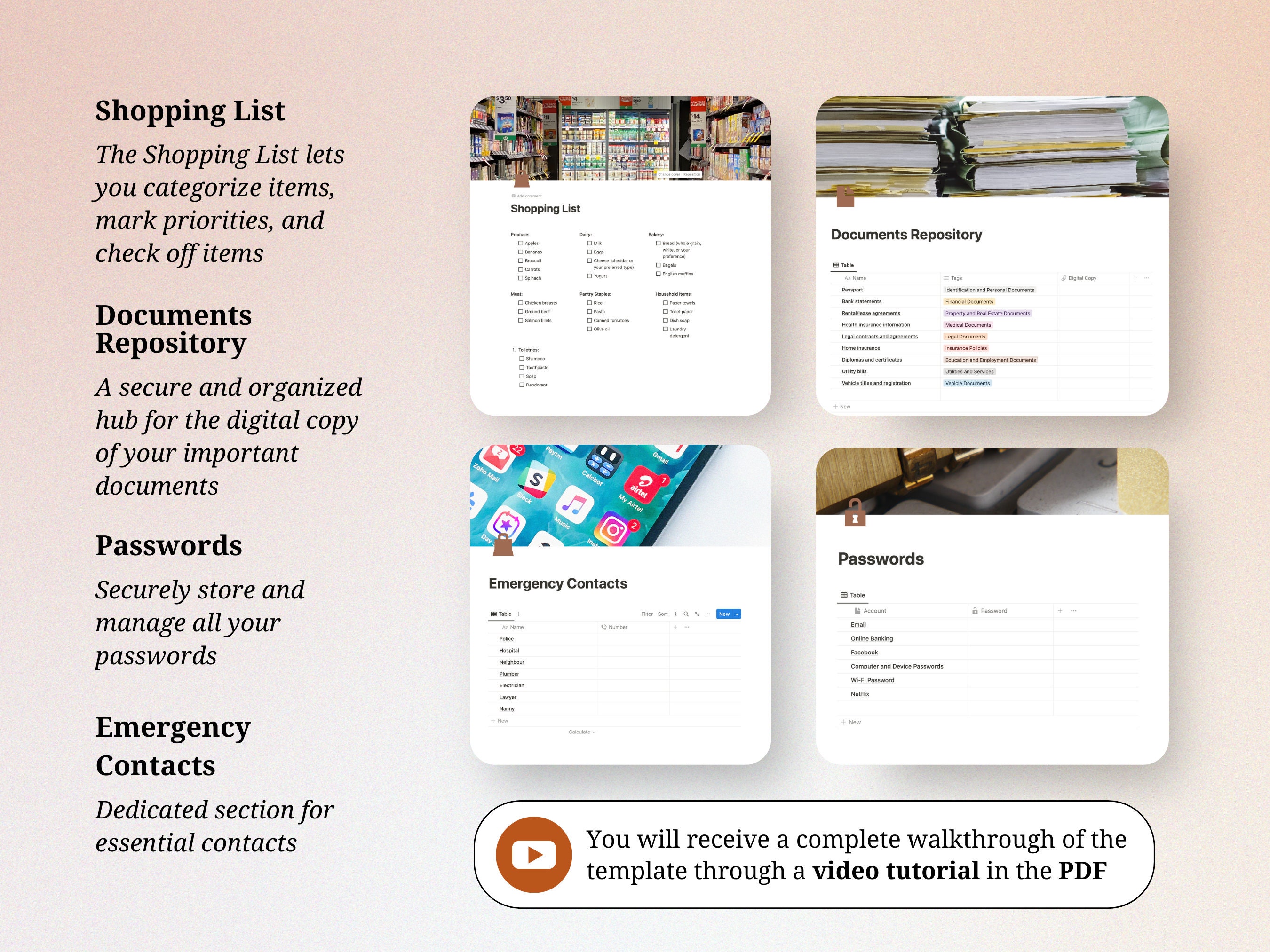 Notion Templates for New Home Owners Bundle Moving Homes Packing ...