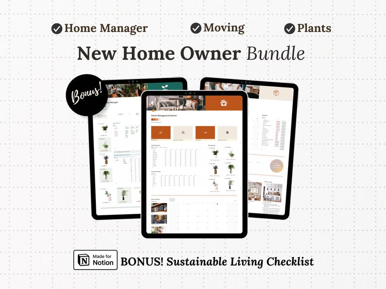 Notion Templates for New Home Owners Bundle Moving Homes Packing ...