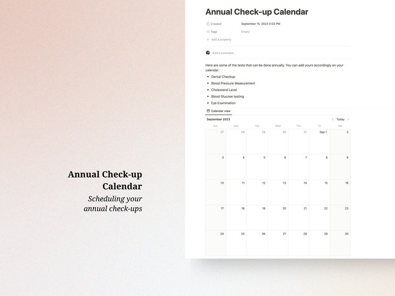 Medication Tracker Notion Productivity Template Notion for Health Log ...