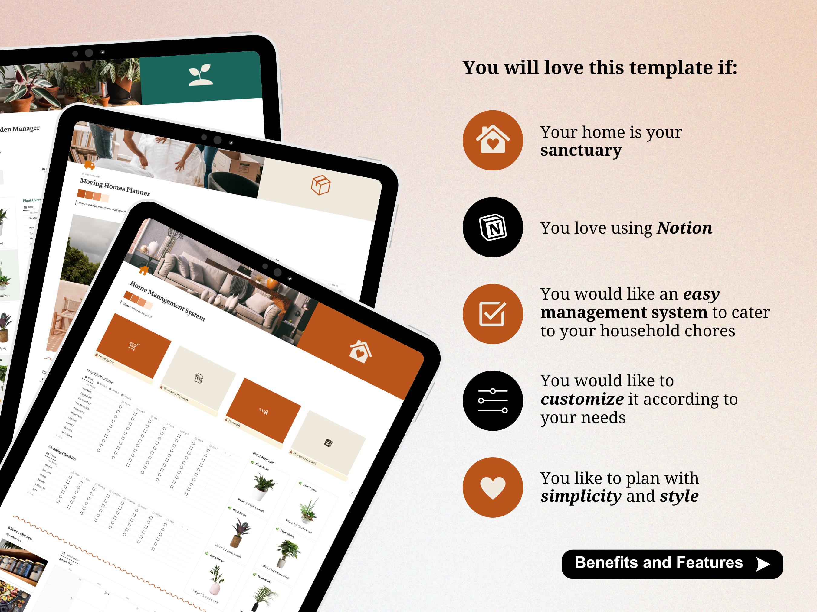 Notion Templates for New Home Owners Bundle Moving Homes Packing ...