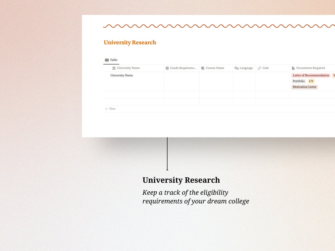 Simple University Application Tracker Notion Template 2024 Student ...