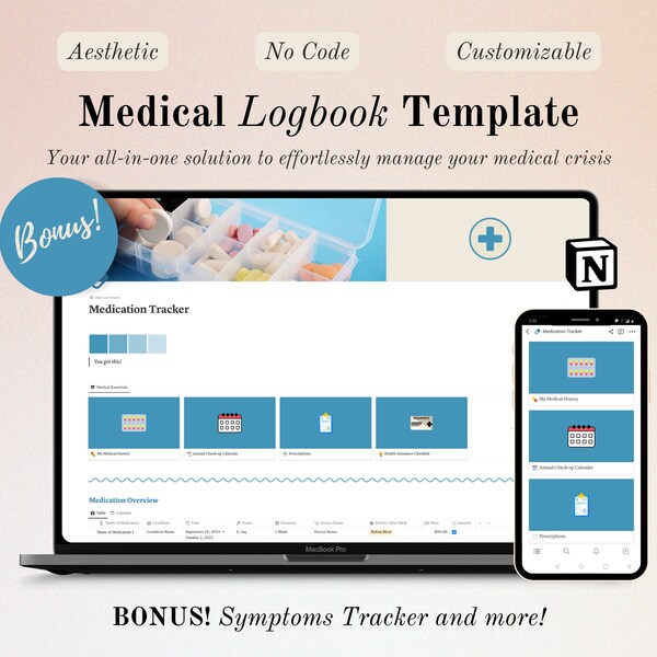 Pharmacy Medication Template - Etsy