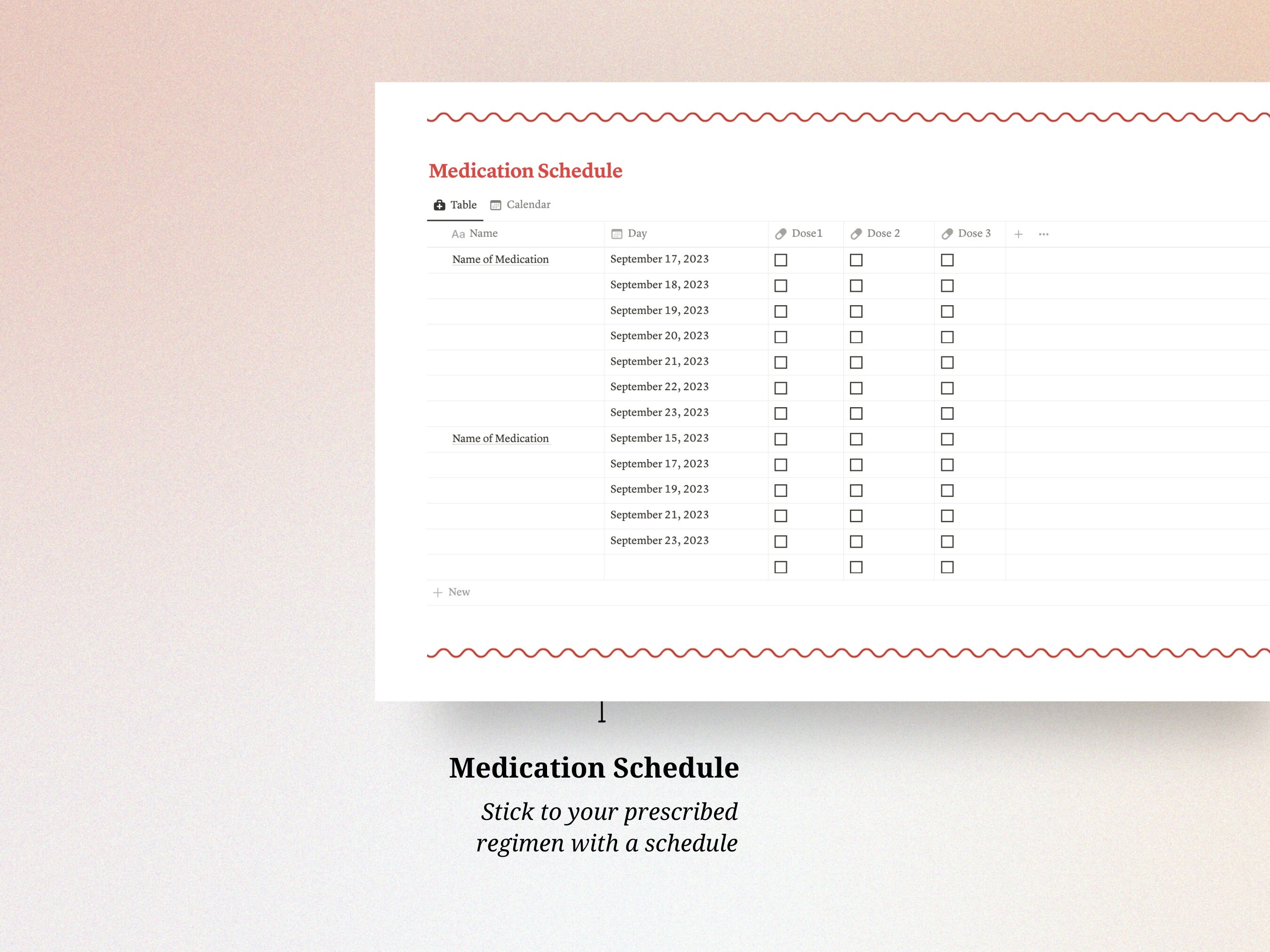 Medication Tracker Notion Productivity Template Notion for Health Log ...