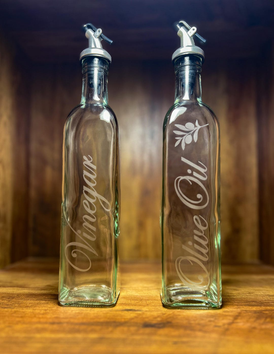 Customizable Etched Olive Oil Cruet | Glassware | Bottle | Personalized ...