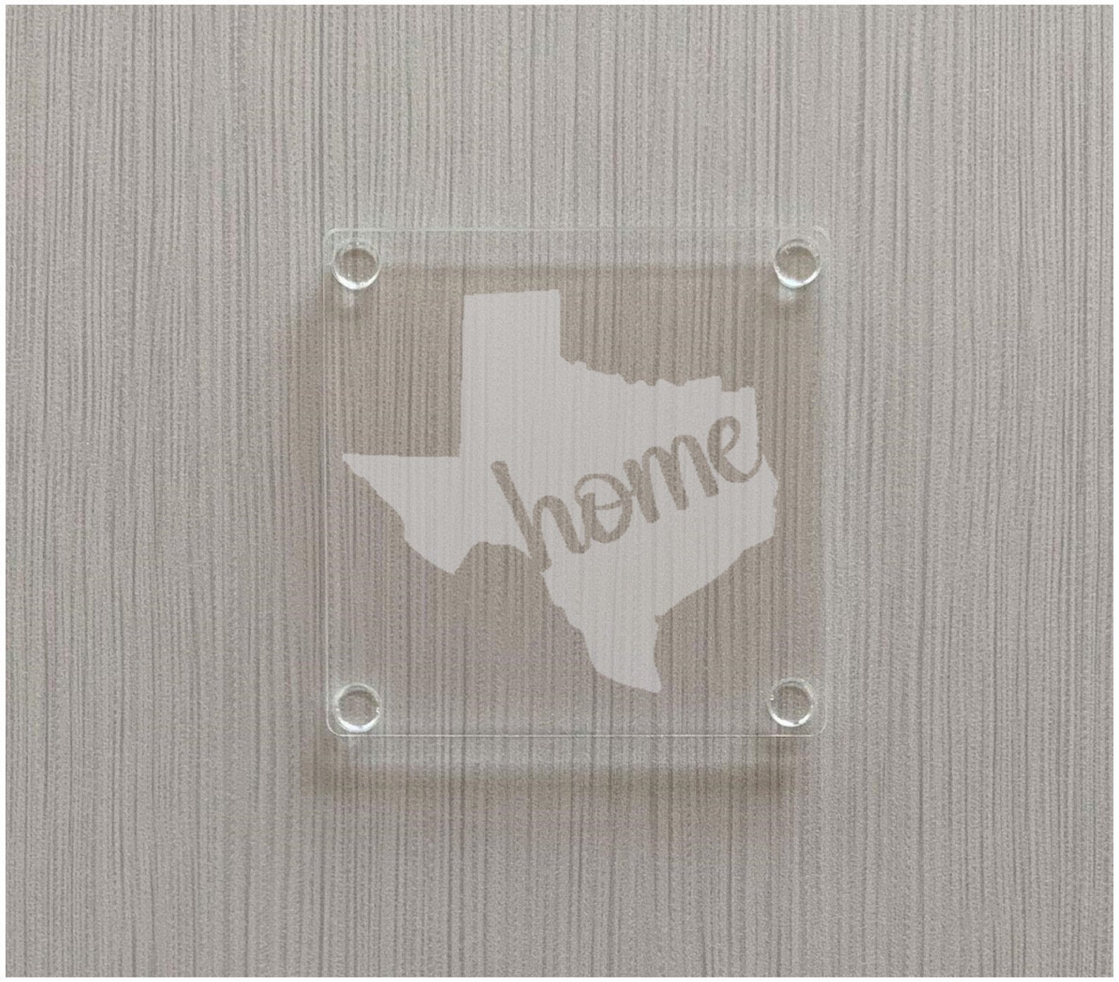Custom Etched Glass Coasters Set of 2 | Personalized Coaster | Monogram ...