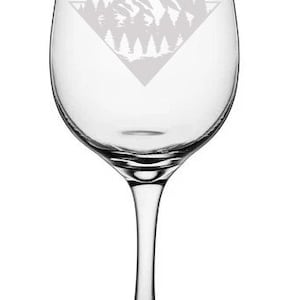 Custom Design Etched Wine Glass Drinkware Personalized Kitchen Decor ...