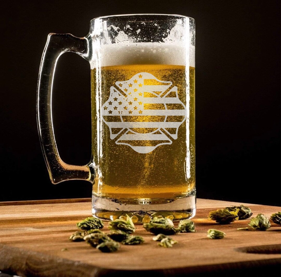Custom Etched Glassware | First Responder Design | Police | Fire ...