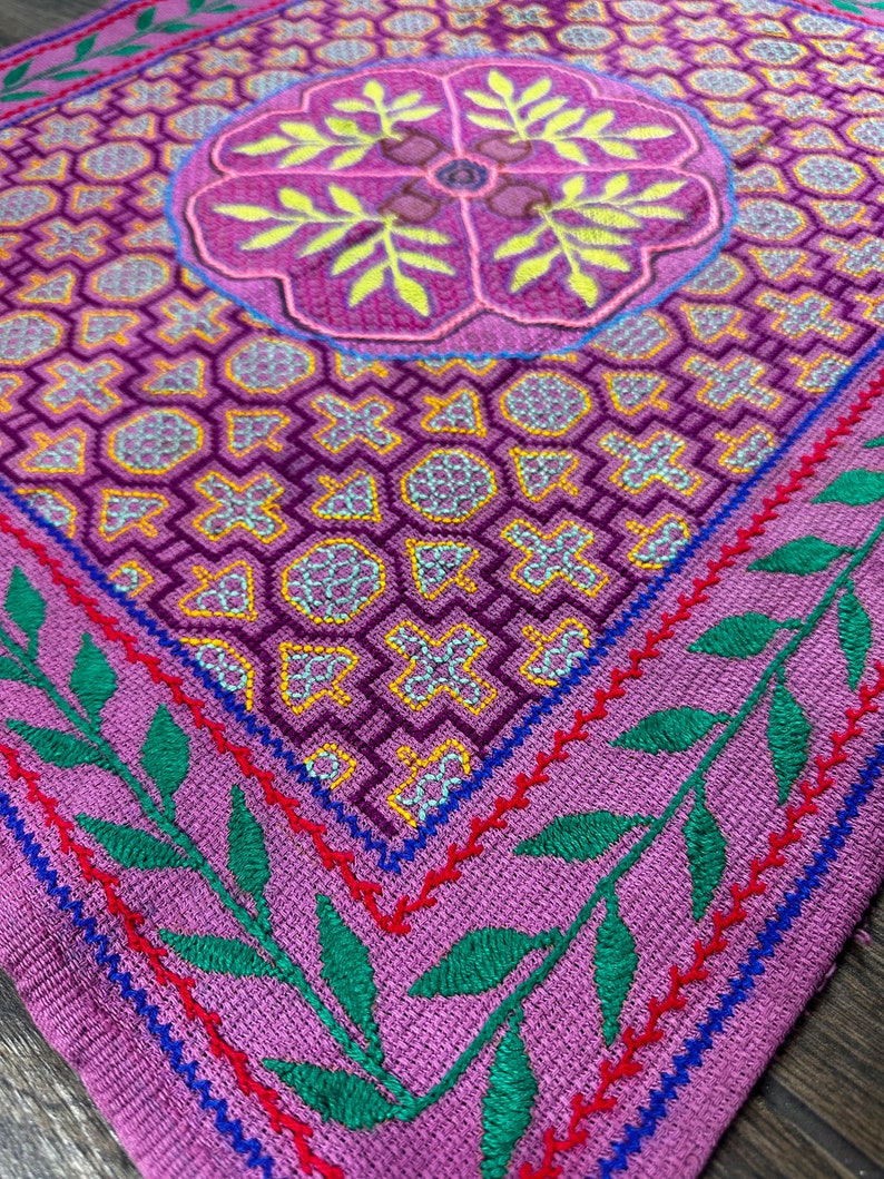 Purple Traditional, Handmade, Peruvian, Shipibo Altar Cloth/manta With ...