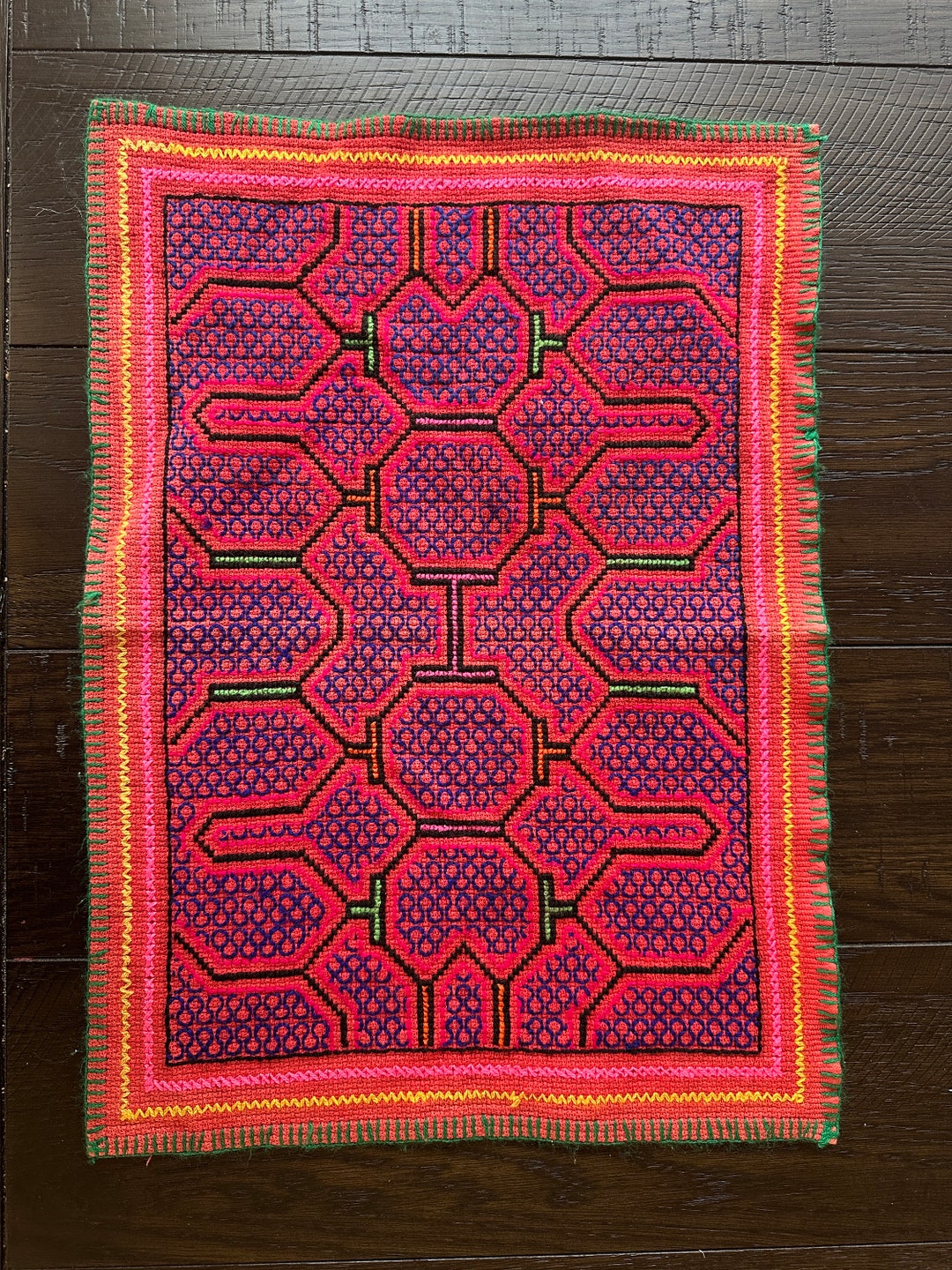 Red Traditional Handmade Authentic Shipibo Ayahuasca Medicine Altar ...