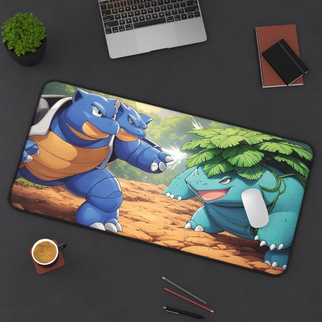 Desk Mat, Pokemon Mousepads, Anime Mat, Gift for Gamer, Anime Gift ...