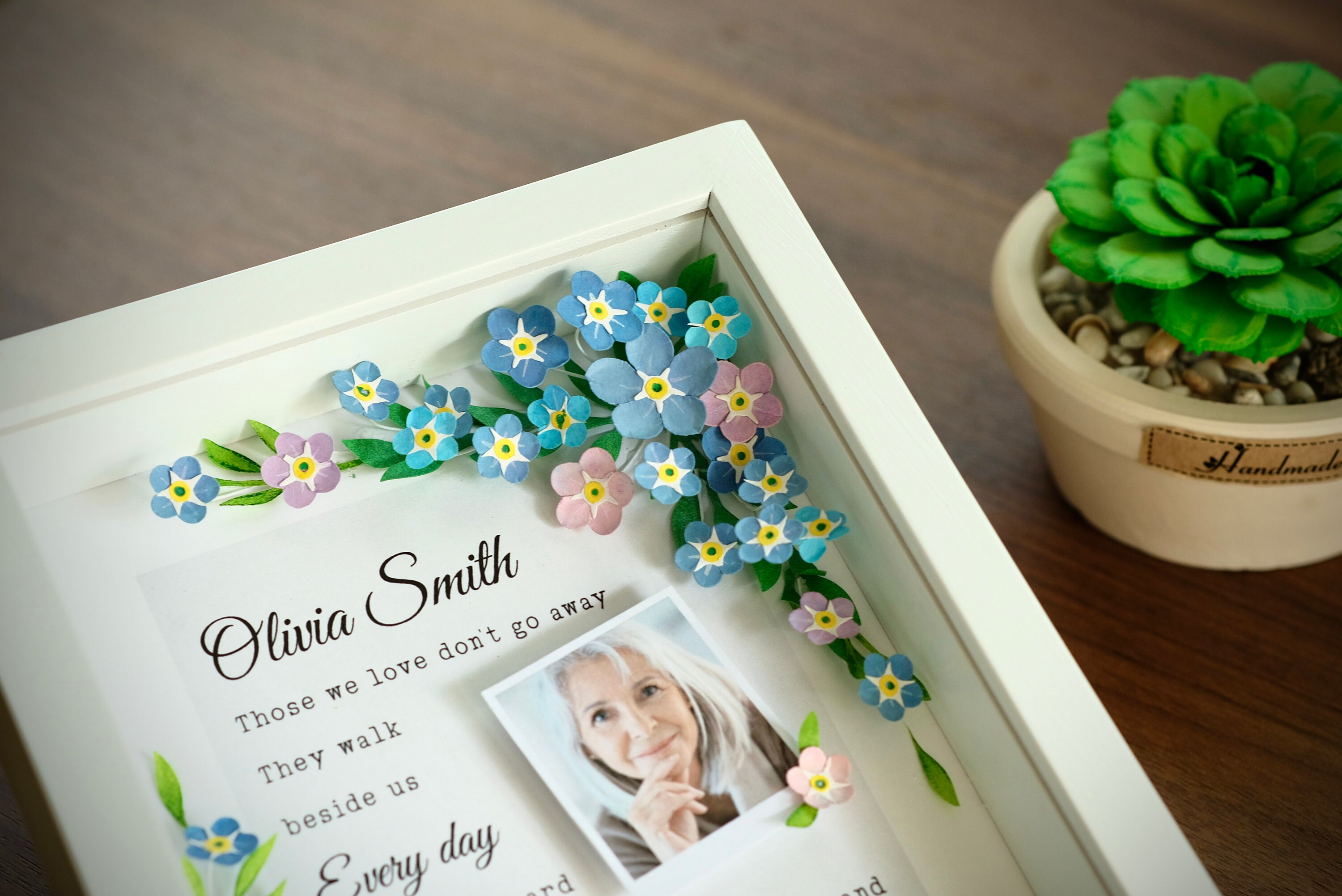 Memorial Shadow Box, Those We Love Don't Go Away, Remembrance Gift ...