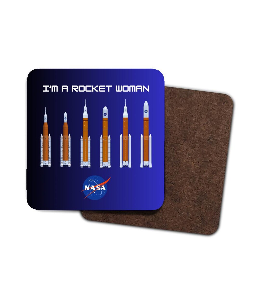 Im a Rocket Woman Coaster Nasa-themed Design With 6 SLS Rockets & NASA ...