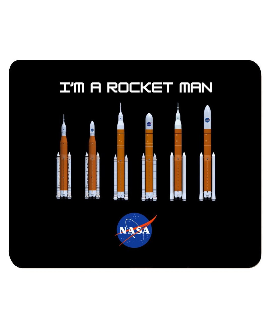 Im a Rocket Man Placemat. Nasa-themed Design With 6 NASA SLS Rockets ...