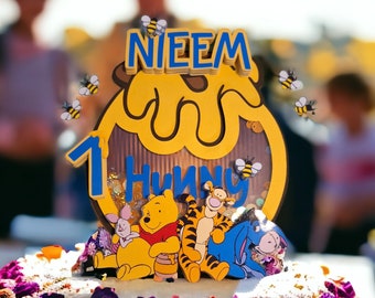 Winnie the Pooh Inspired Honey Pot Cake Topper - Etsy