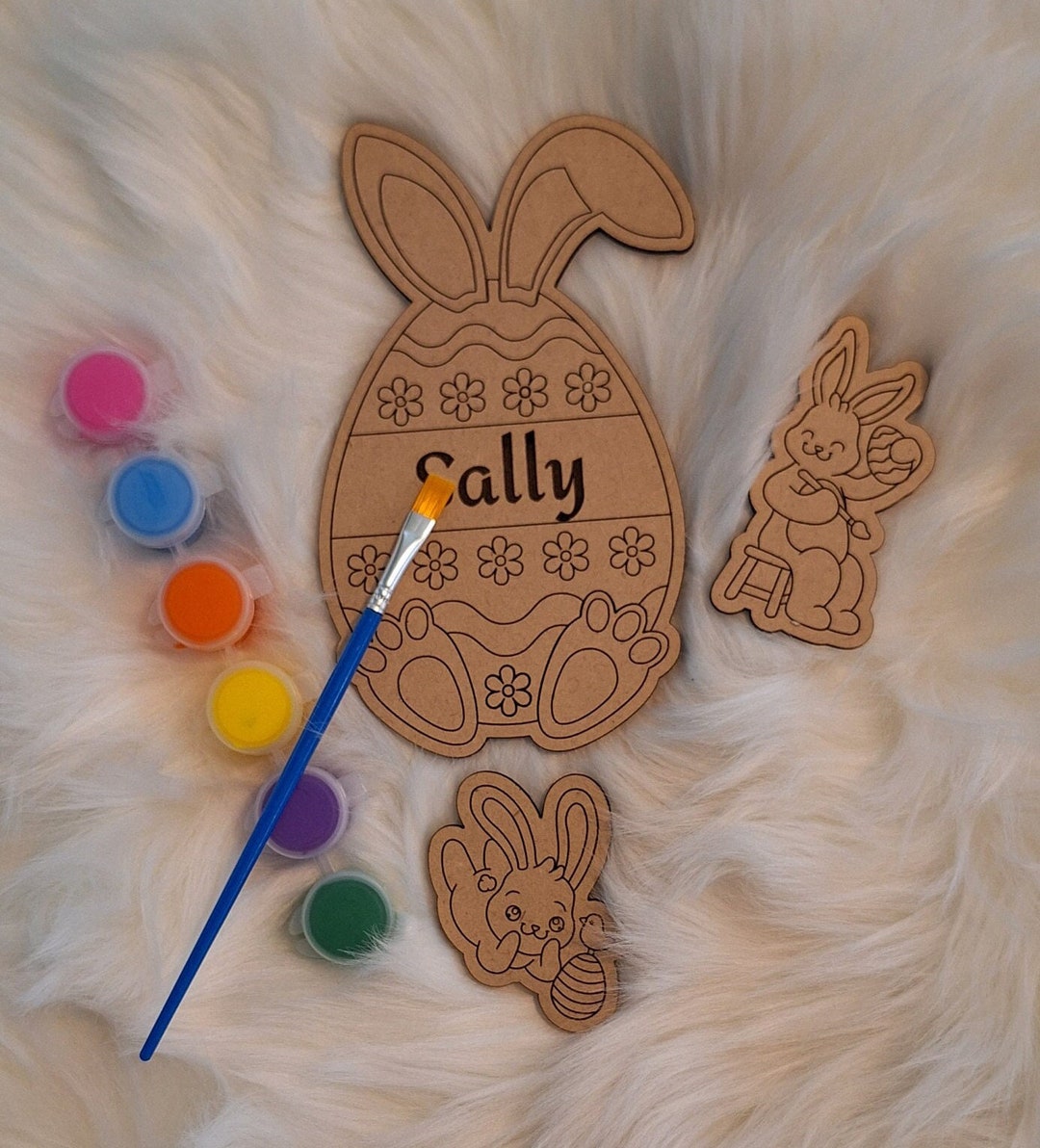 DIY Easter Paint Kit for Kids, With Acrylic Paints, Paintbrush, Easter ...