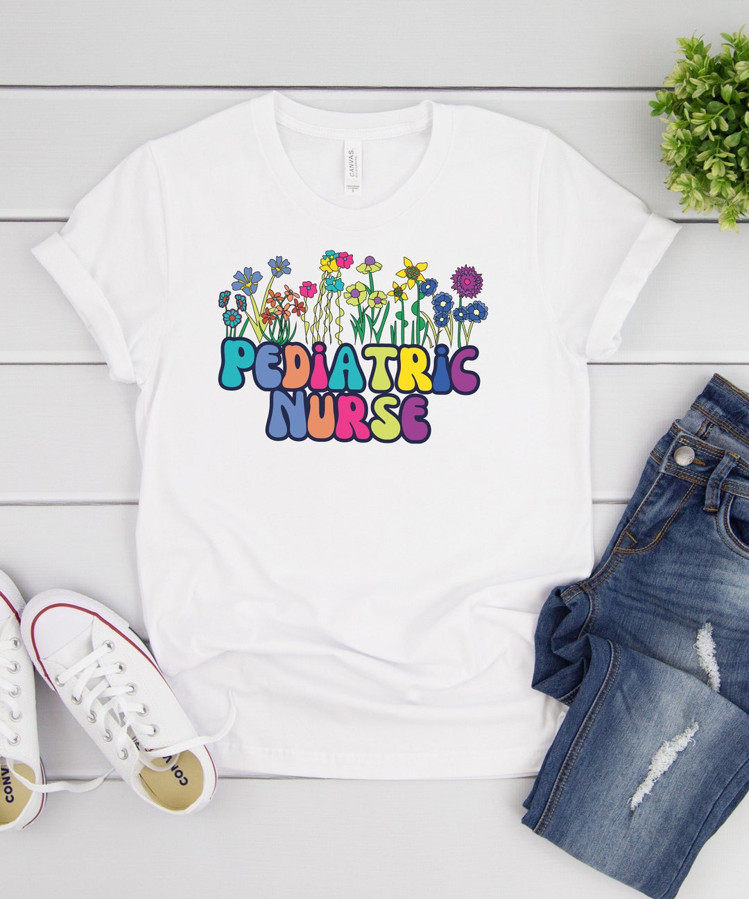 Pediatric Nurse Shirt, Peds Nurse Tee, Retro Medical Staff Shirt, Fun ...