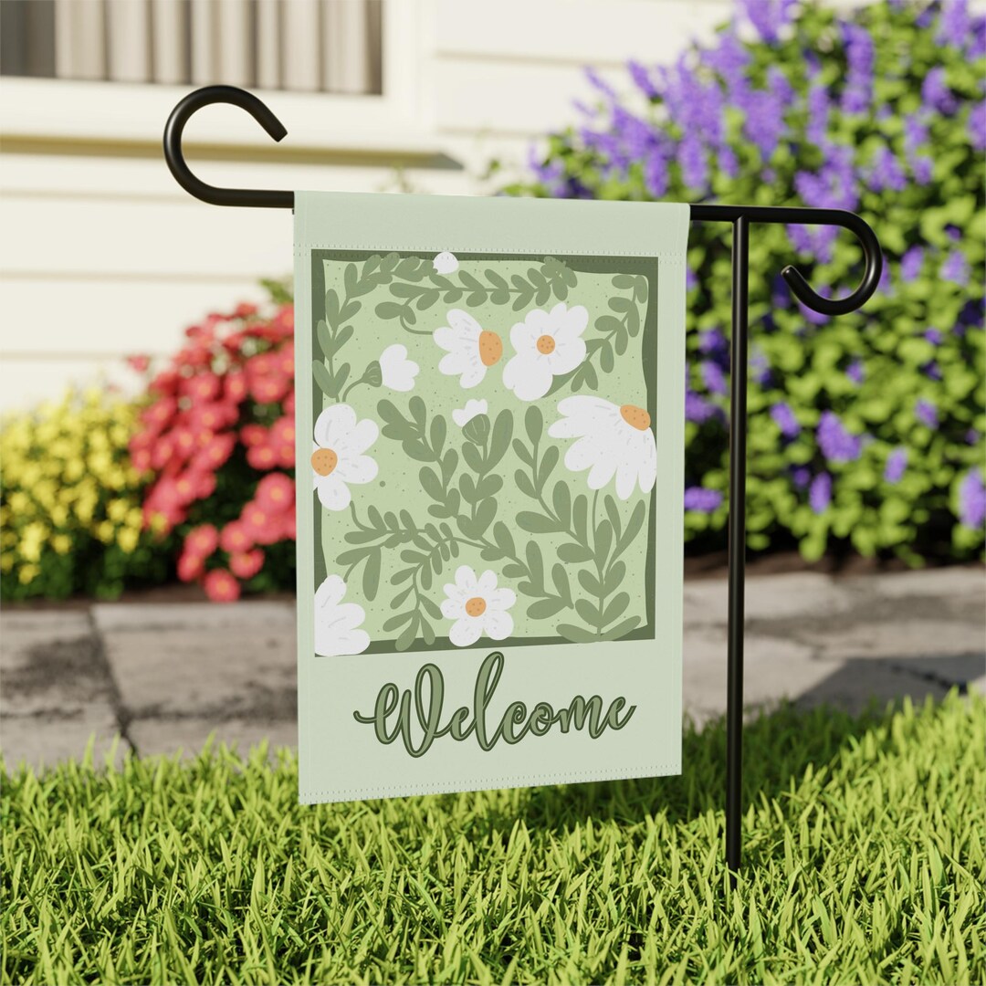 Spring Garden Flag, FLAG ONLY, Welcome Spring Garden Flag, Summer ...