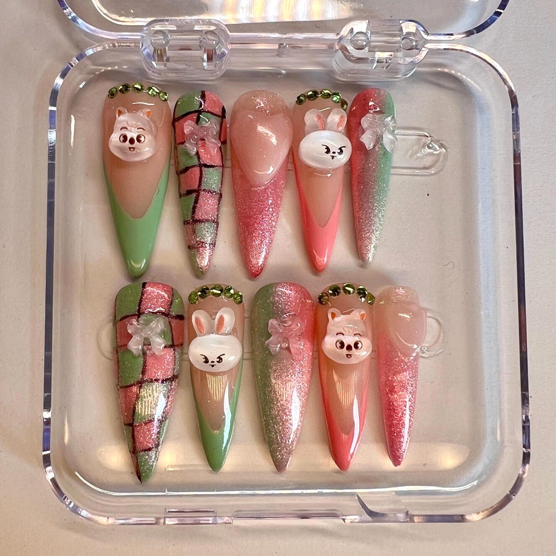 Stray Kids Minsung Han and Lee Know Press on Nails - Skzoo Skz Minho ...