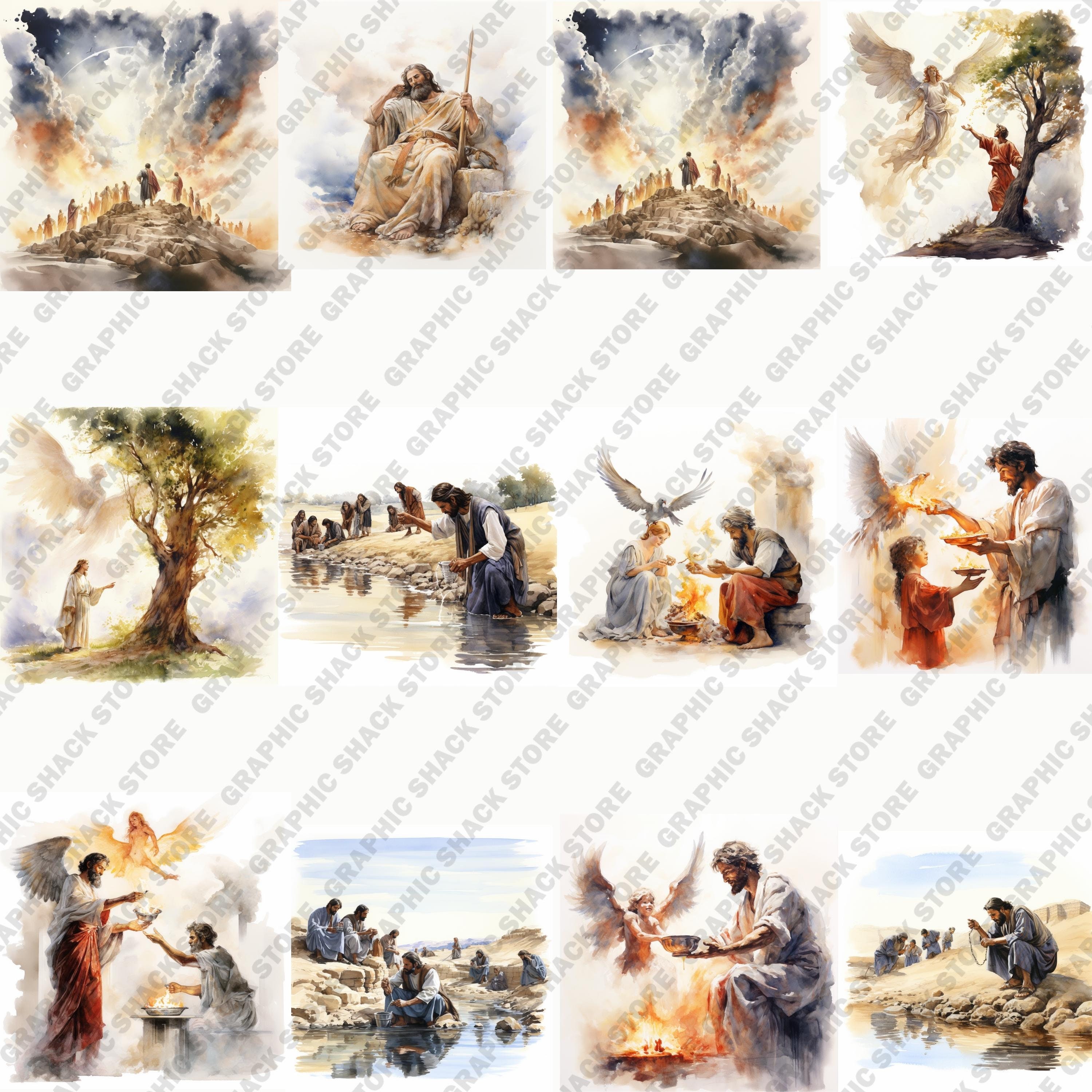 92 PNG Watercolor Gideon and the 300 Men Clip Art | Christian Religious ...