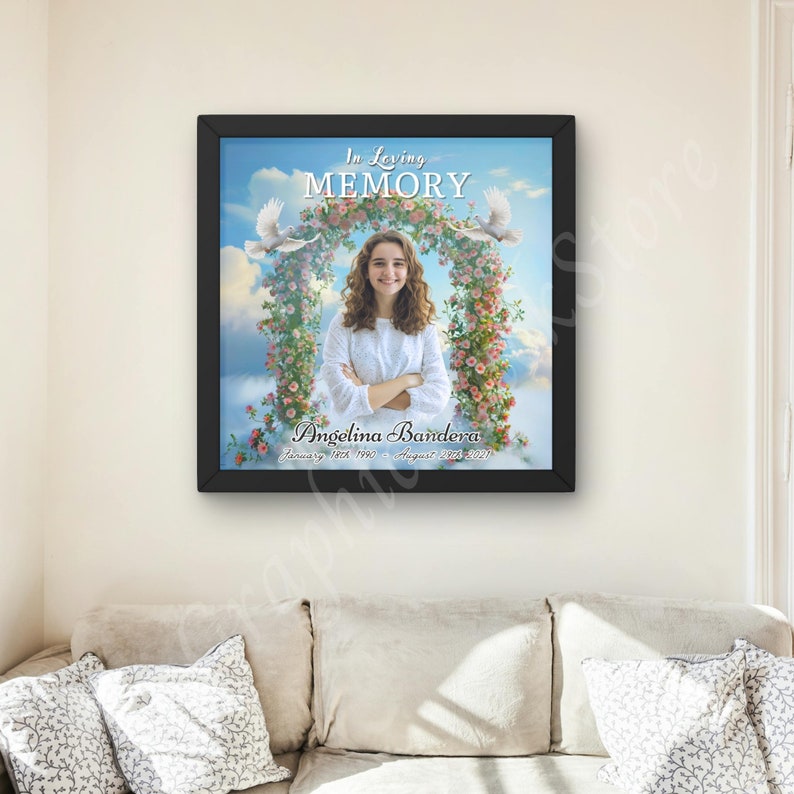 In Loving Memory PNG, Memorial Background Template, RIP Tribute Design ...