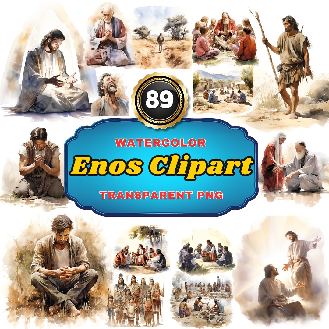 89 Watercolor Enos PNG Clipart, Prayer and Redemption: Enos's Spiritual ...