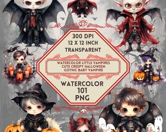 20 Vampires Clipart Pack INSTANT DOWNLOAD 20 Mysterious Vampire ...