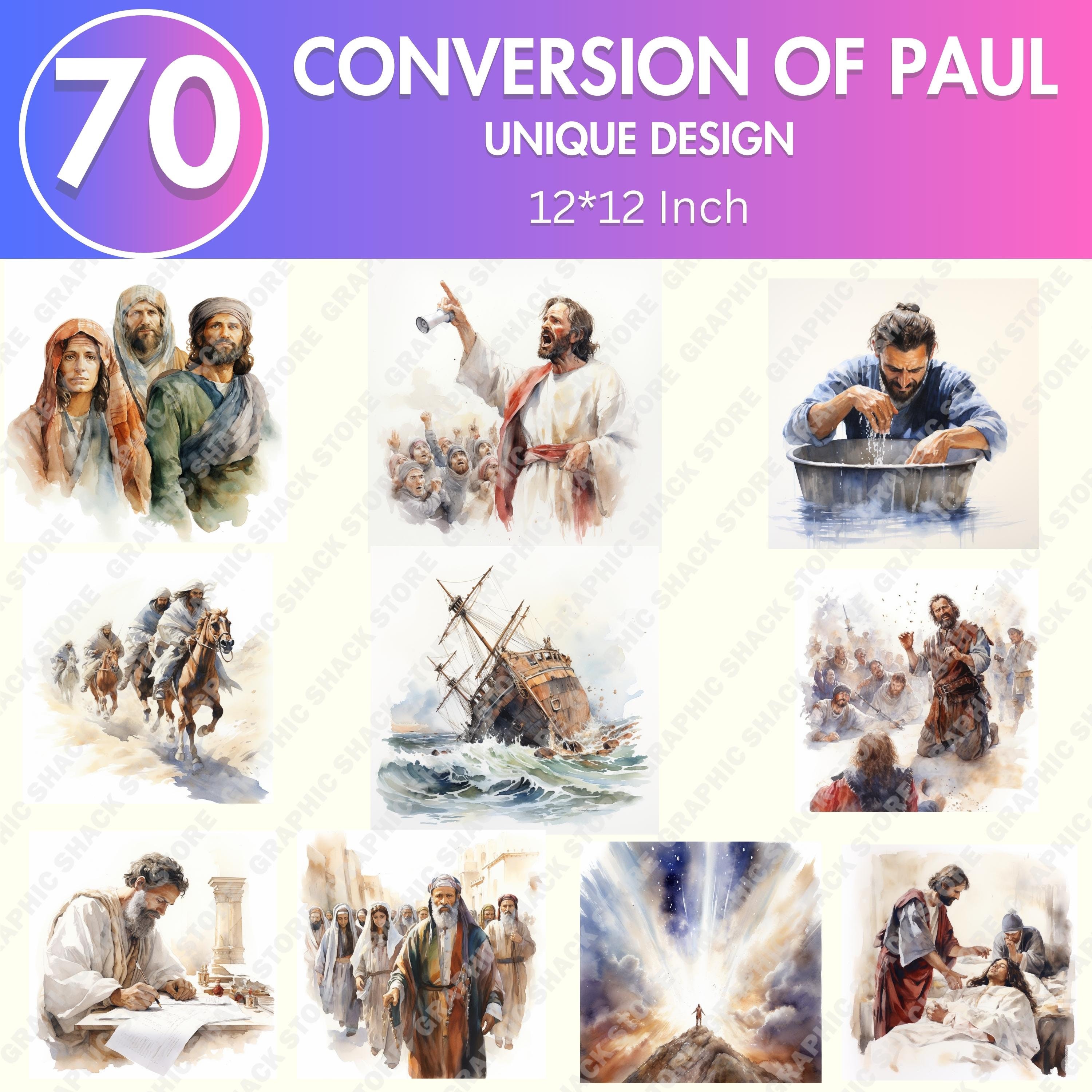 70 PNG Watercolor Conversion of Paul Clip Art| Christian Religious ...