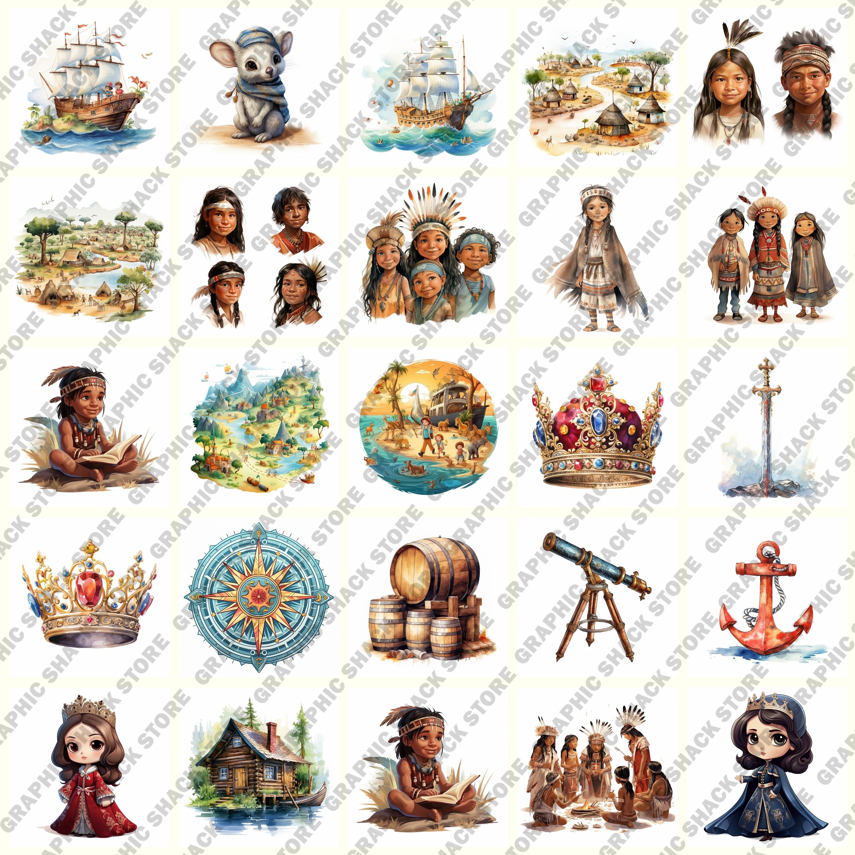 83 Discovery of America Clipart Columbus Day Clipart School ...