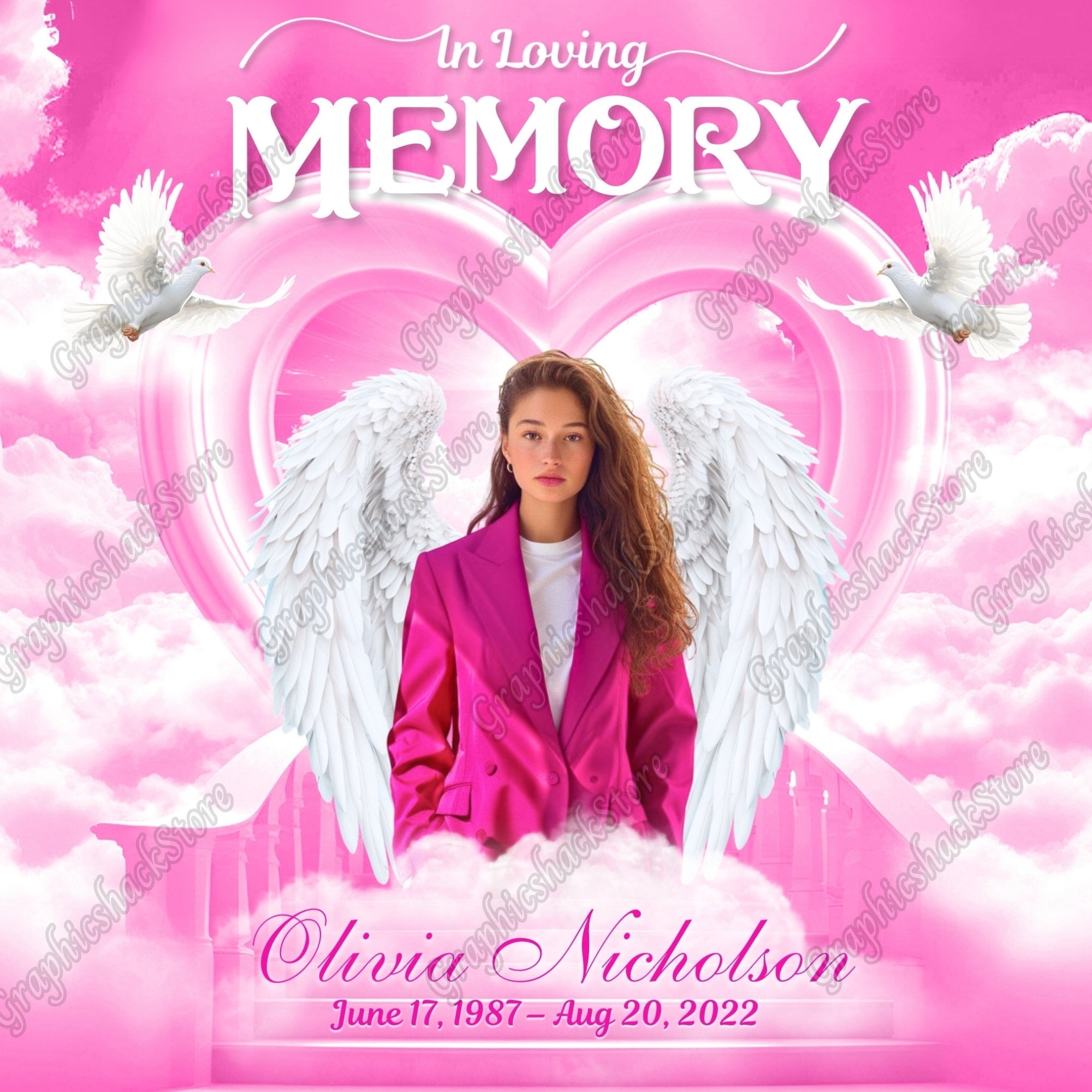 6+ in Loving Memory Design Bundle, Memorial Templates Heaven Background ...
