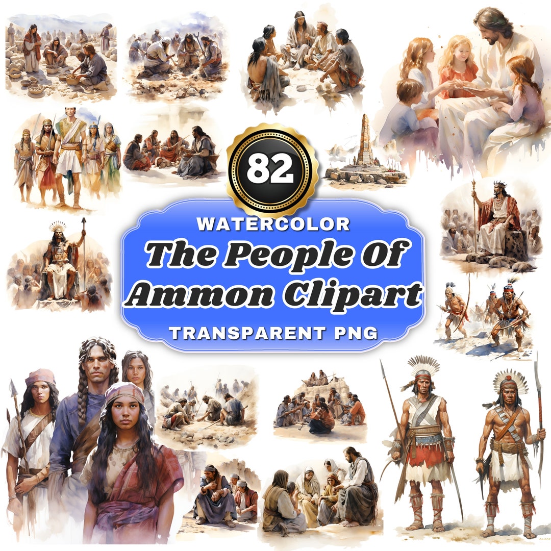 82 Watercolor the People of Ammon PNG Clipart, Faithful Converts ...