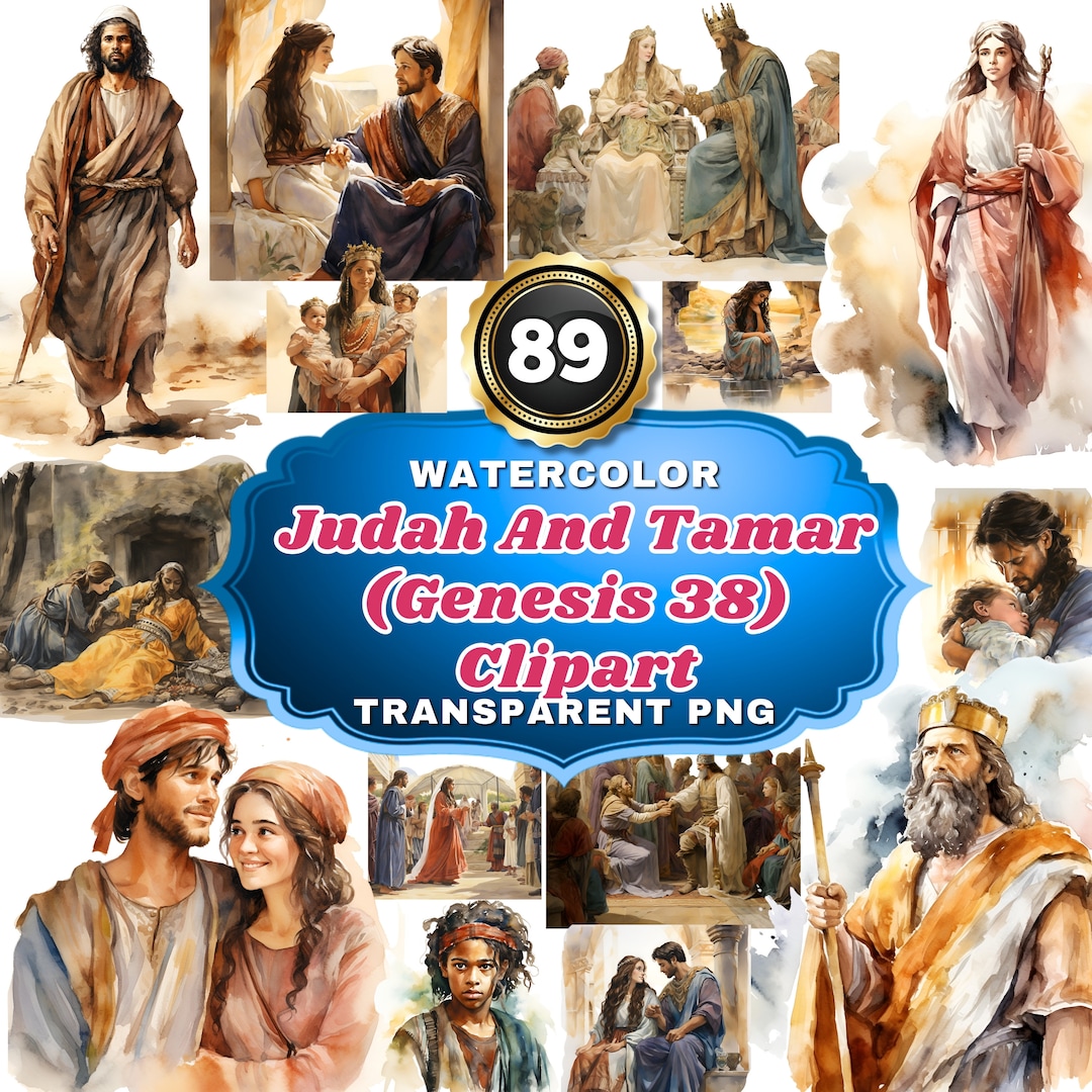 89 Watercolor Judah and Tamar (genesis 38) PNG Clipart, Unexpected ...