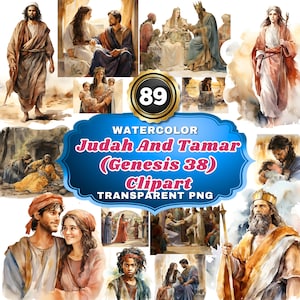 89 Watercolor Judah and Tamar (genesis 38) PNG Clipart, Unexpected ...