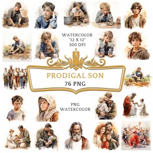 The Prodigal Son Clipart - Etsy