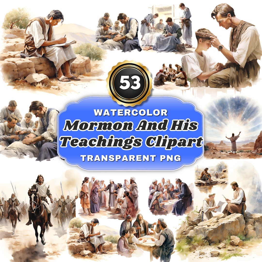 53 Watercolor Mormon and His Teachings PNG Clipart, Mormons Legacy ...