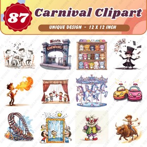 87 Carnival Clipart, Carnival Fun: 87 PNG Cliparts - Festive and ...
