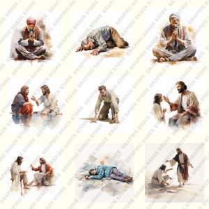 45 Watercolor Pool of Bethesda Clipart | Christian Religious Bible ...