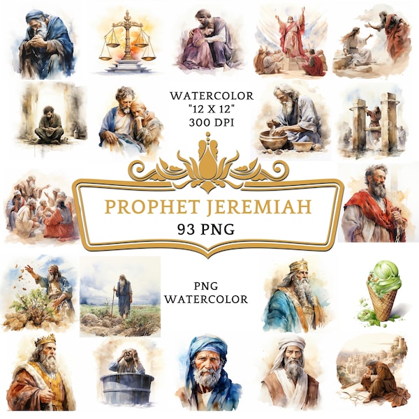 Jeremiah Bible Clip Art - Etsy