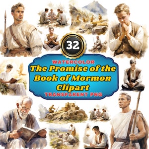 53 the Book of Mormon Stories Bundle, Watercolor Christian Story for ...