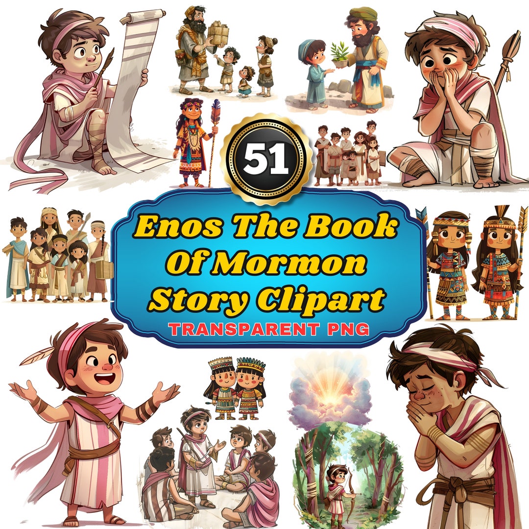 Enos' Journey: 51 PNG Cliparts - the Book of Mormon Story of Enos for ...