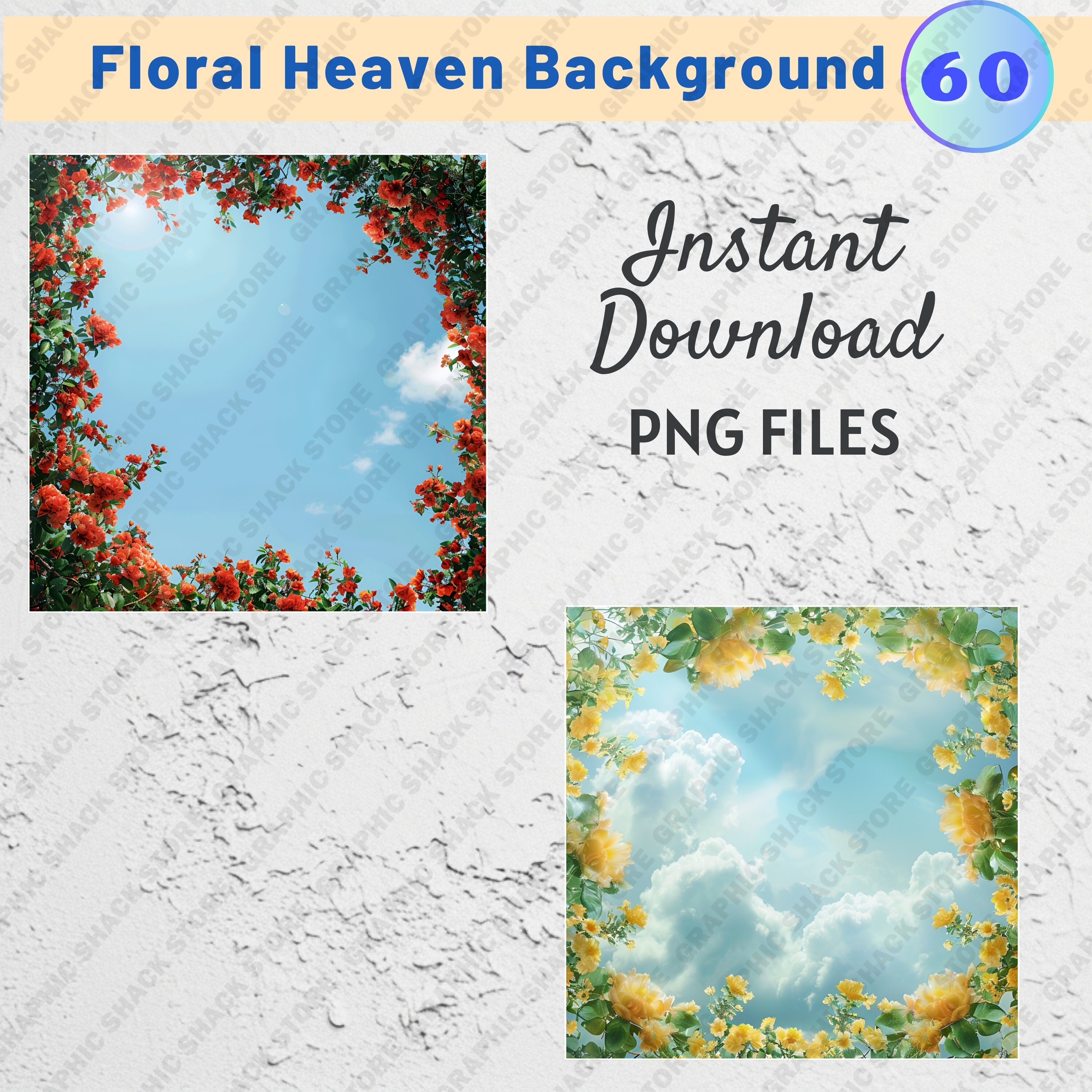 60 Flower Memorial Heaven PNG Backgrounds, Serene Paradise Collection ...