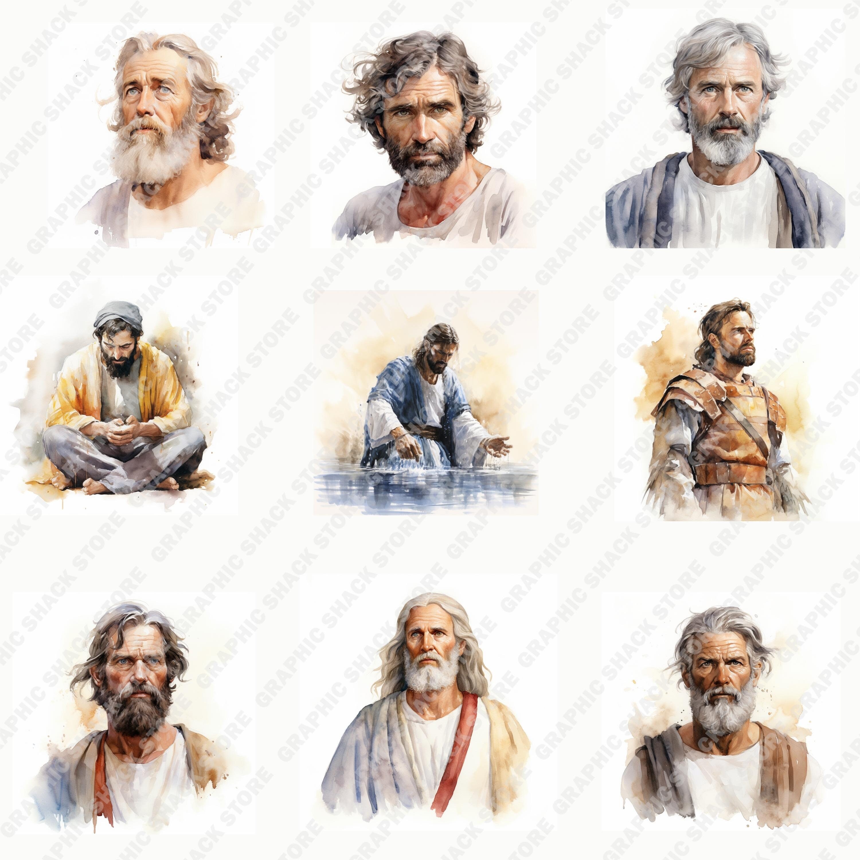 70 PNG Watercolor Conversion of Paul Clip Art| Christian Religious ...