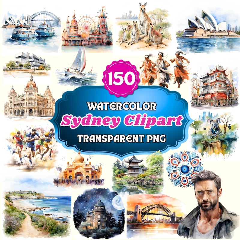 Watercolor Sketch Sydney - Etsy